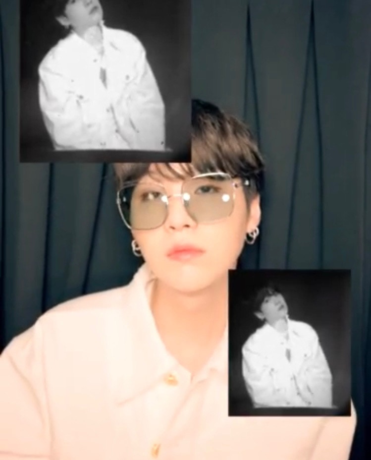 BTS Community Post - 📍weverse media SUGA @ Photo Booth ユンギさん ︎ ユンギさん ︎ ユンギさん ︎ 何度も想うよ貴方の笑顔 私は今日も ...