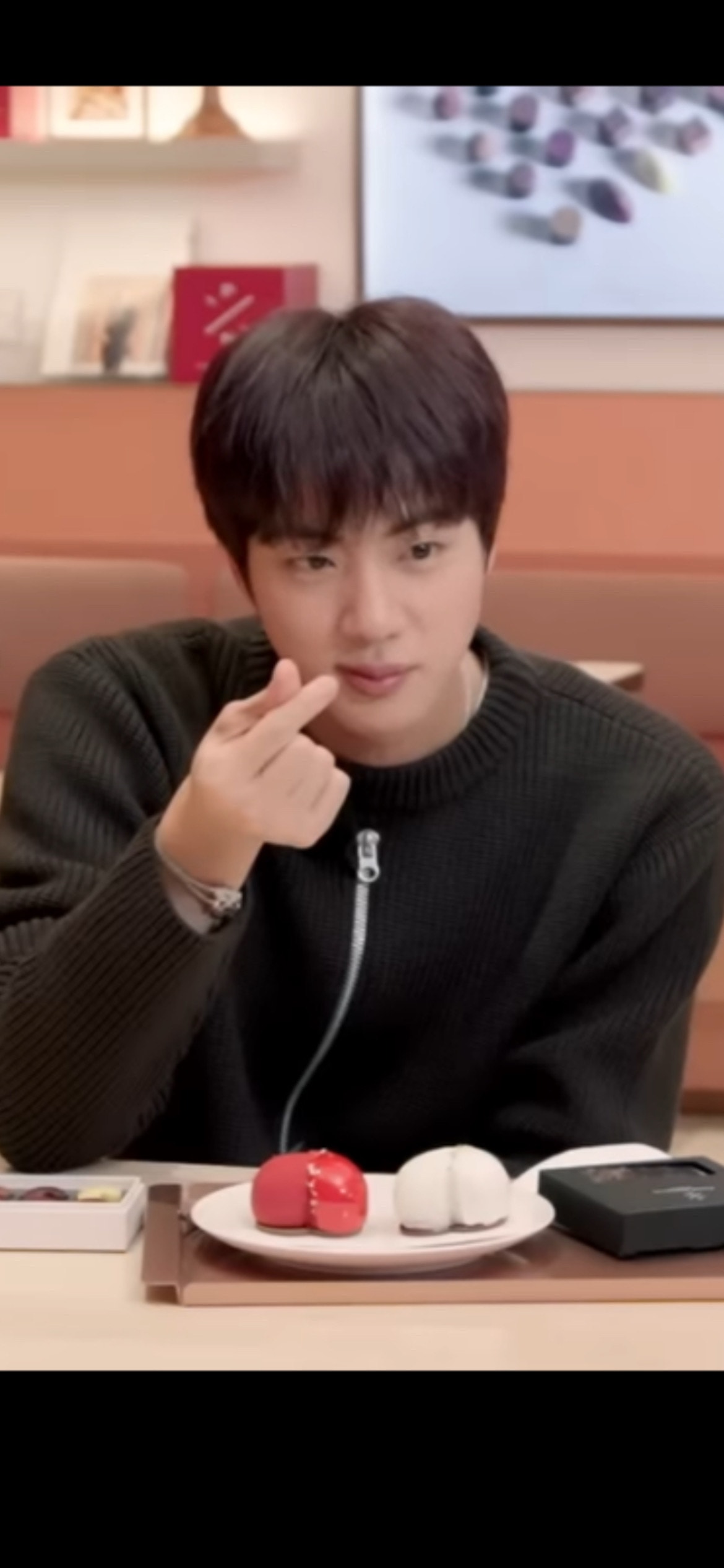 BTS Community Post - #dear_jin_from_army ️Happy Valentine's Day with lots of love ️ ️💚💙HAPPY ️💚💙 ...