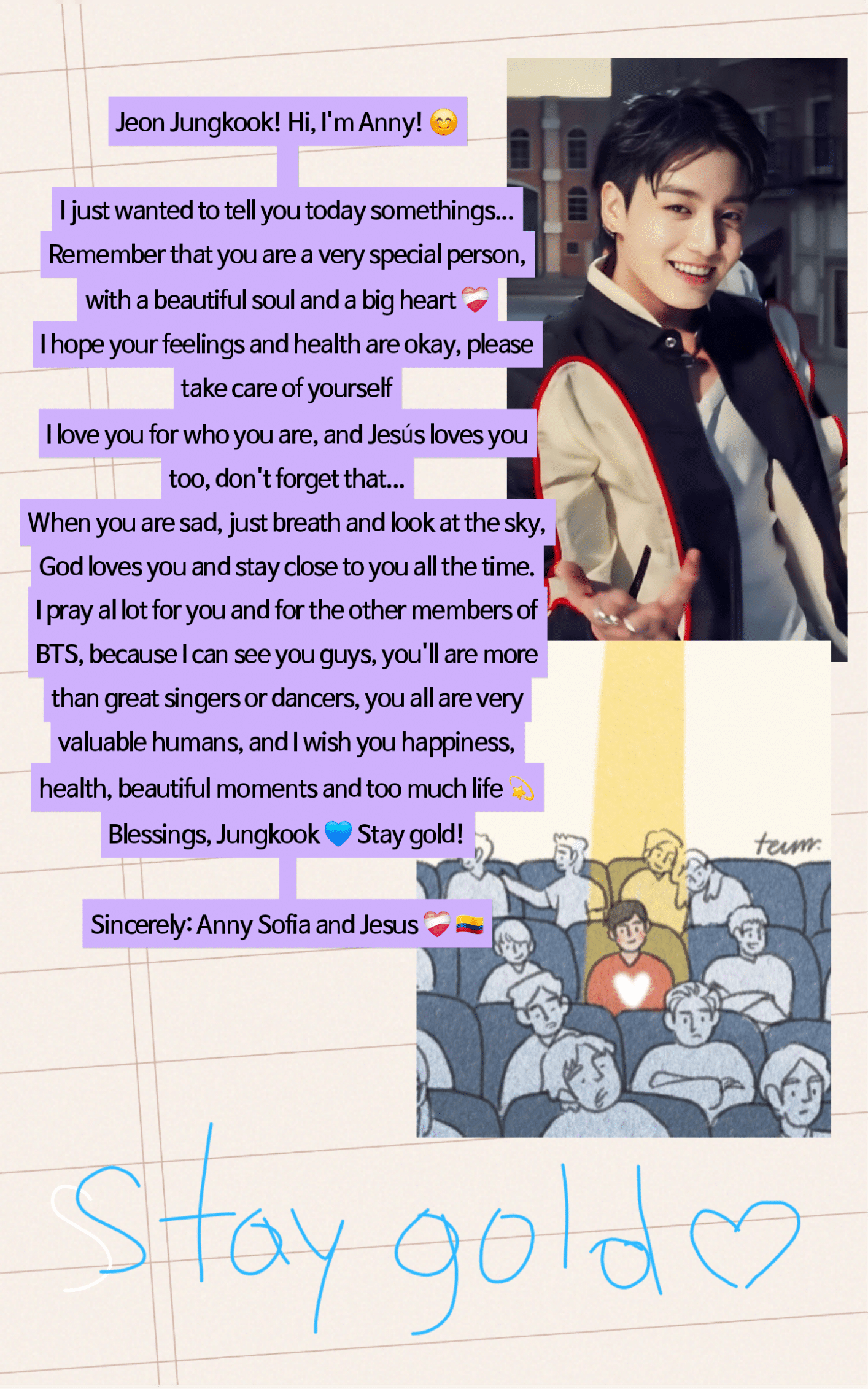 BTS Weverse Fan Letter