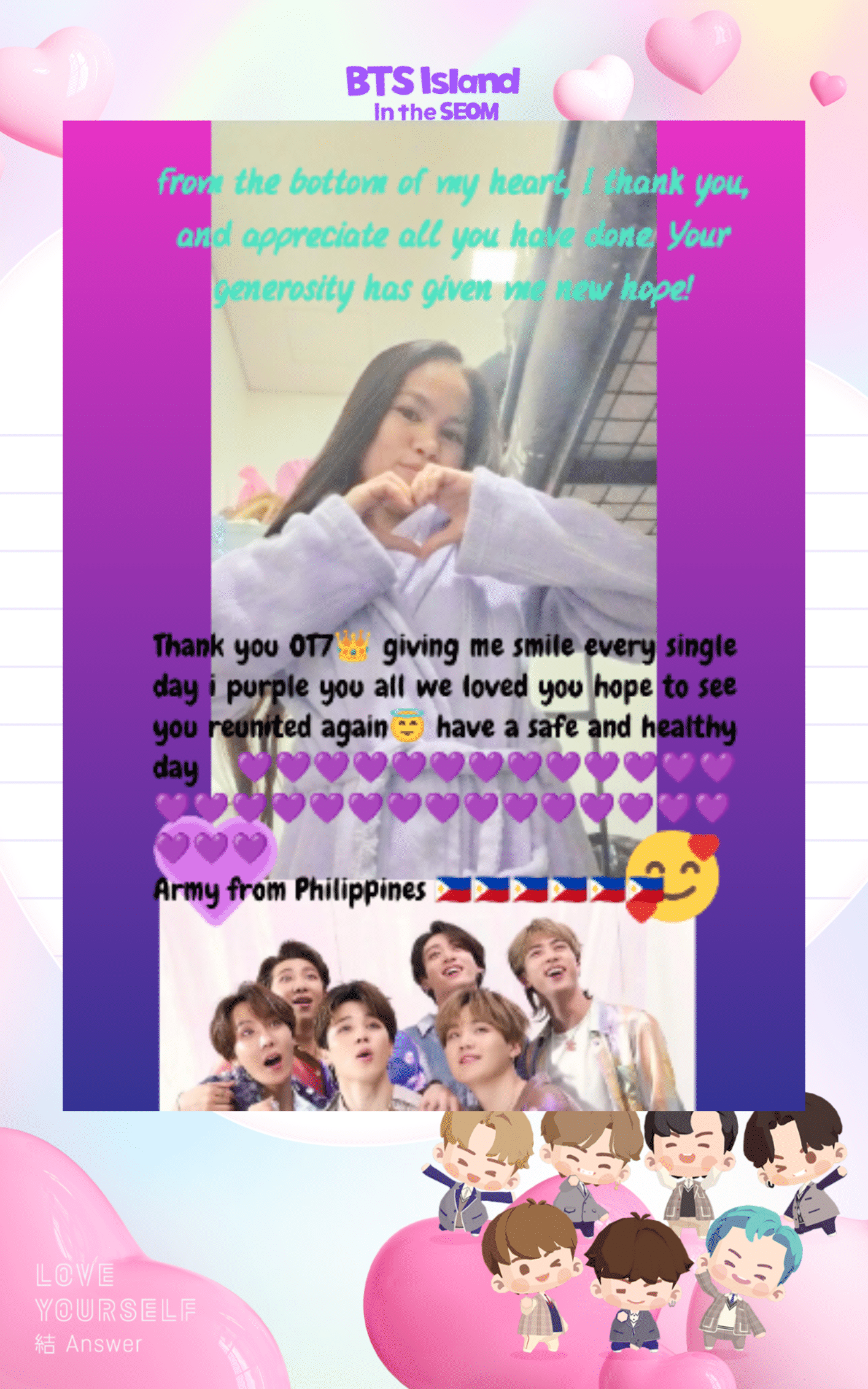 BTS Weverse Fan Letter