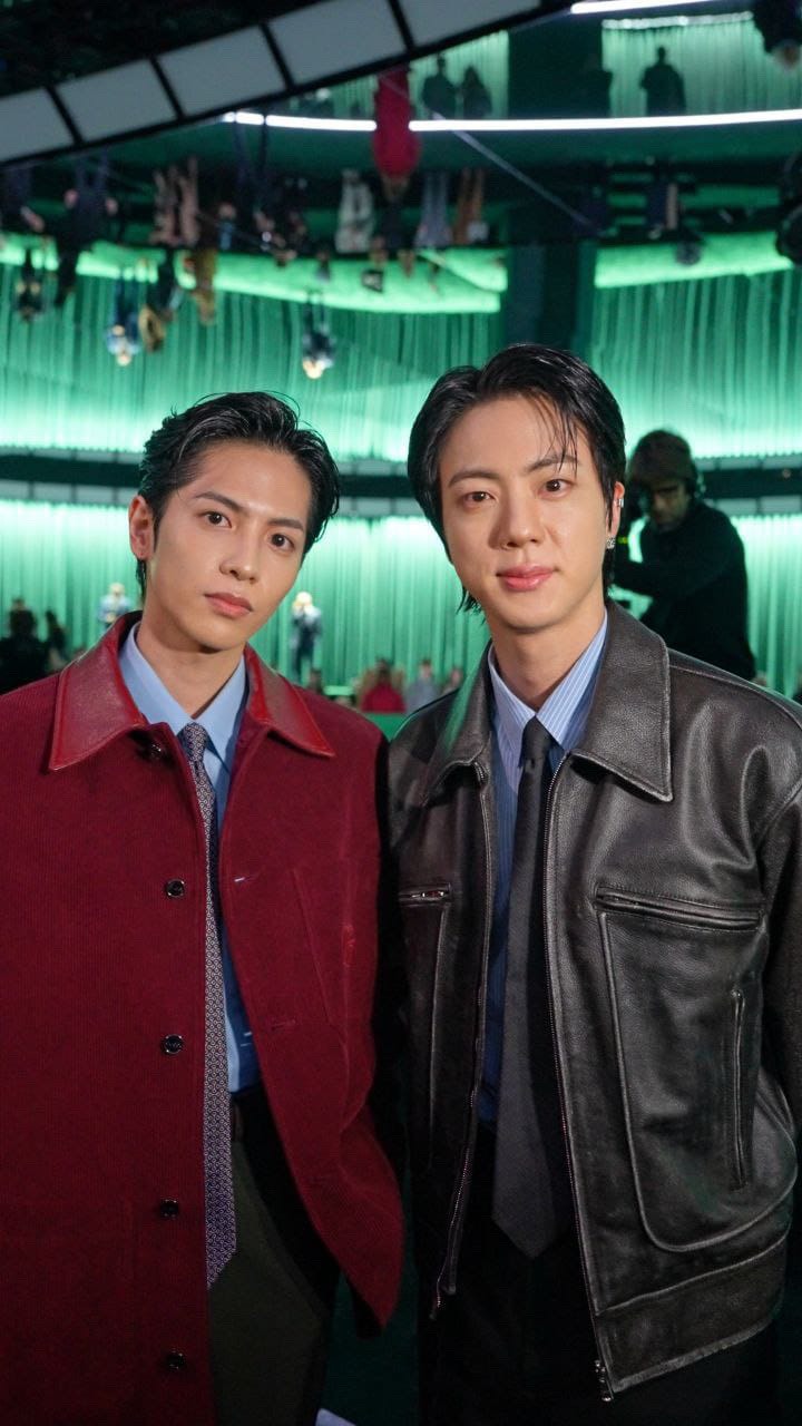 BTS Community Post - 📸— New photo of Jin alongside Japanese actor ...