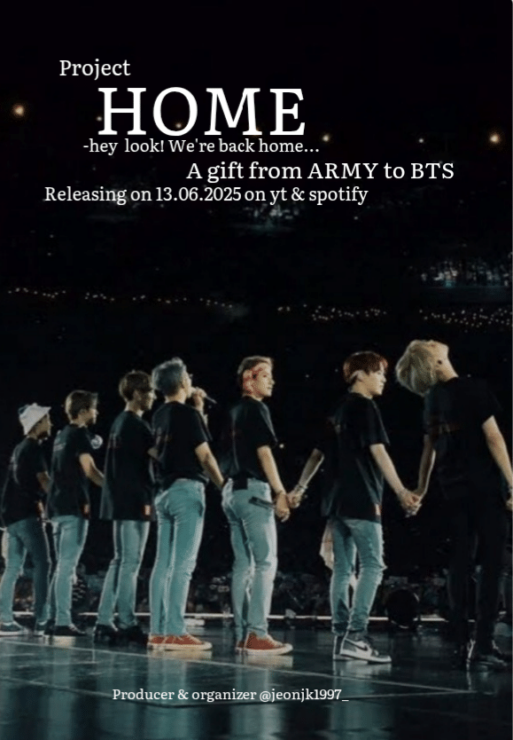 BTS Community Post - #projecthome A gift from ARMY to BTS !!!ATTENTION ...