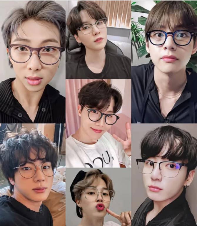 BTS Community Post - my happines wears glasses 😍🤓🤩 #to_jin #to_jungkook #to_jimin #to_j-hope #to ...