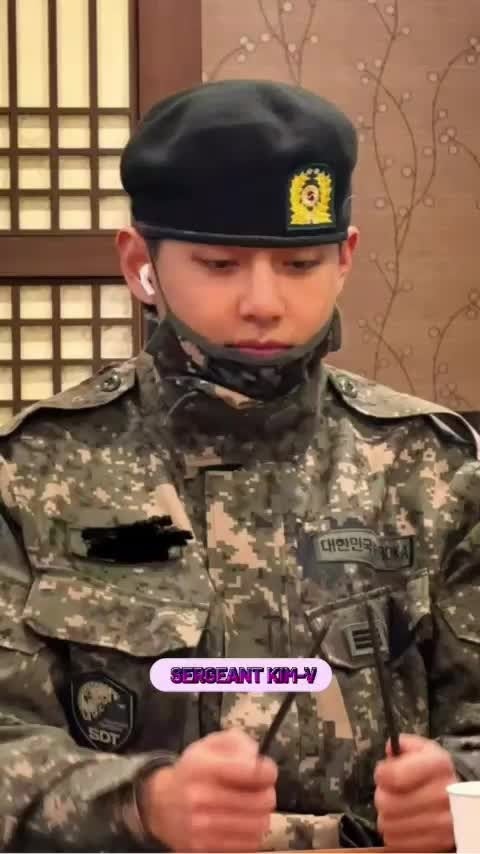 BTS Community Post - #sergeant #bts#bts army 💜 💜 💜 sergeant kim v💜💜 ️ ️ ️💚💚💚