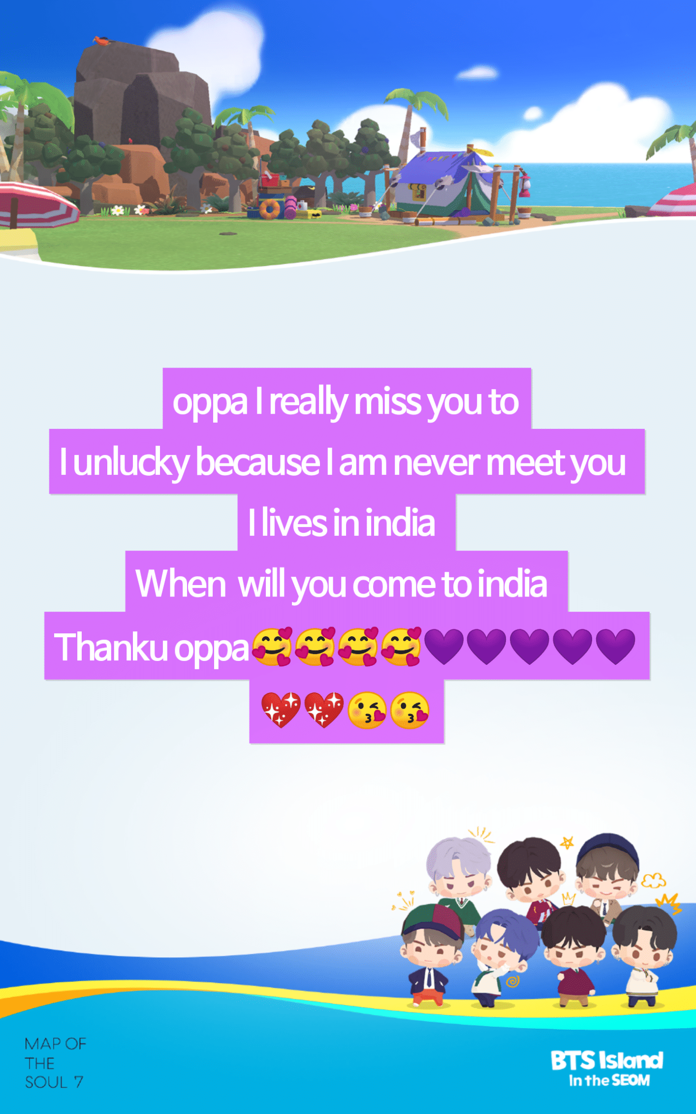 BTS Weverse Fan Letter