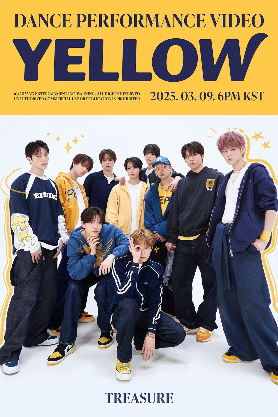Weverse TREASURE Image - TREASURE - ‘YELLOW’ DANCE PERFORMANCE VIDEO Teaser Poster