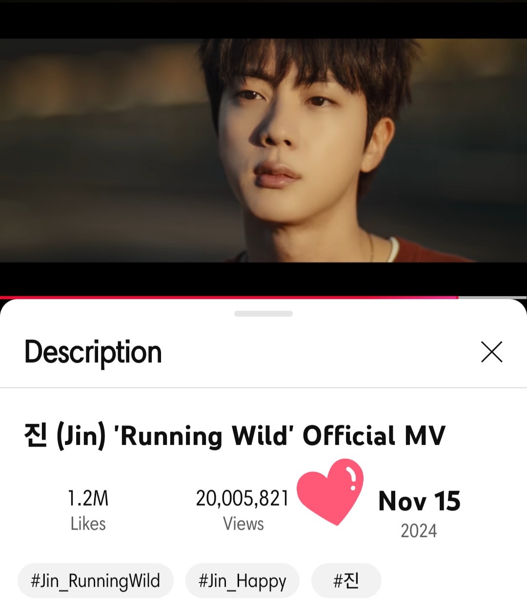 BTS Community Post - #Dear_Jin_from_ARMY 9-Mar-2025 CONGRATULATIONS JIN I LOVE YOU 💜