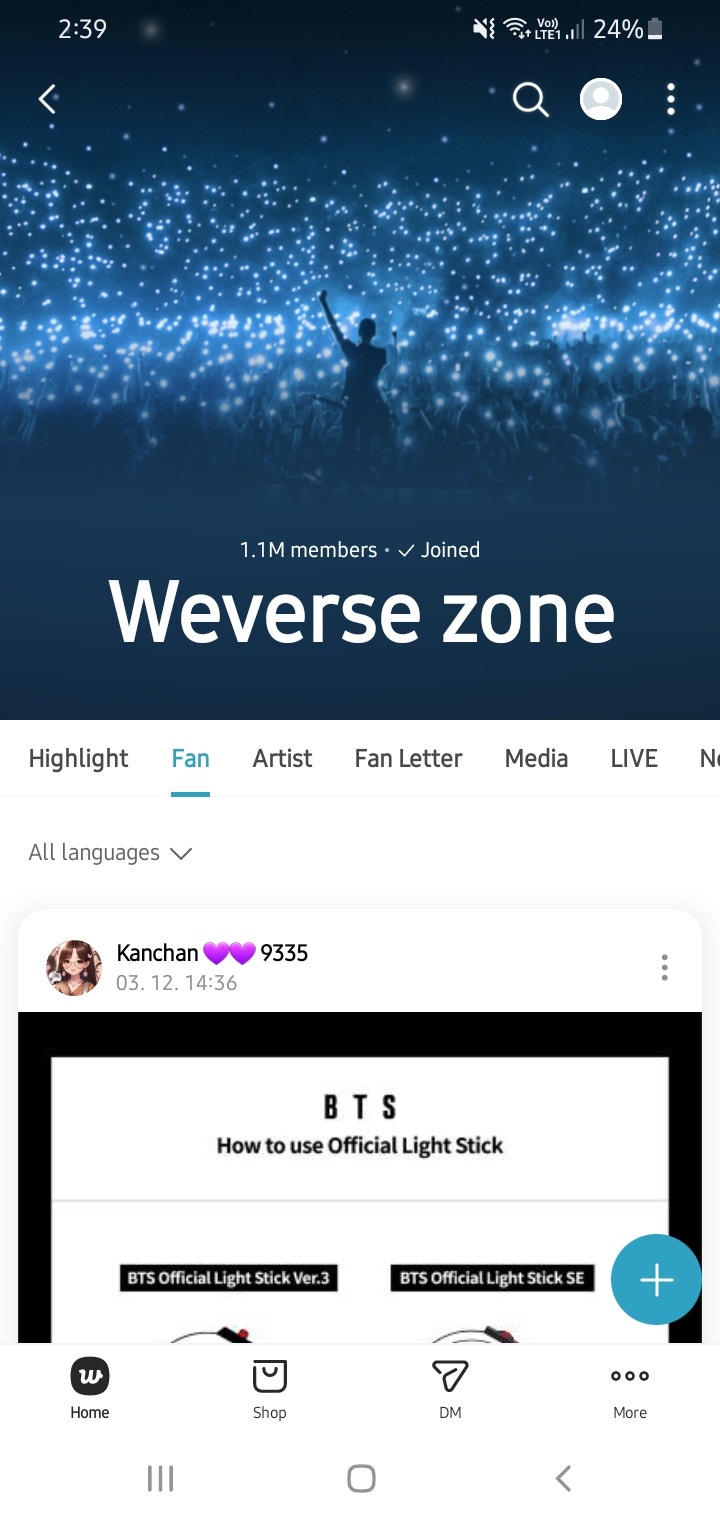 Weverse zone Community Post - It's my first time to see this Weverse ...