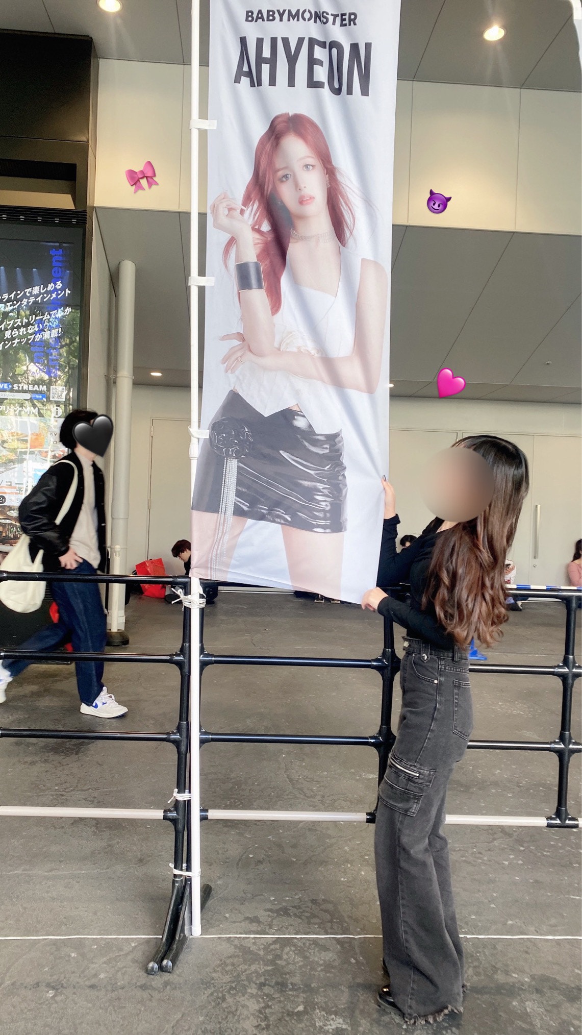 BABYMONSTER Community Post - 내일 또 봐요😈🩷 #ahyeon_babymonster