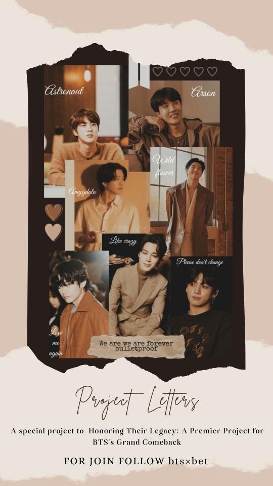 BTS Community Post - #projectletters let's show our love to our boys💜 # ...
