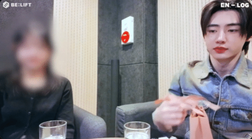 ENHYPEN Community Post - the awkward glance here while trying to give ...