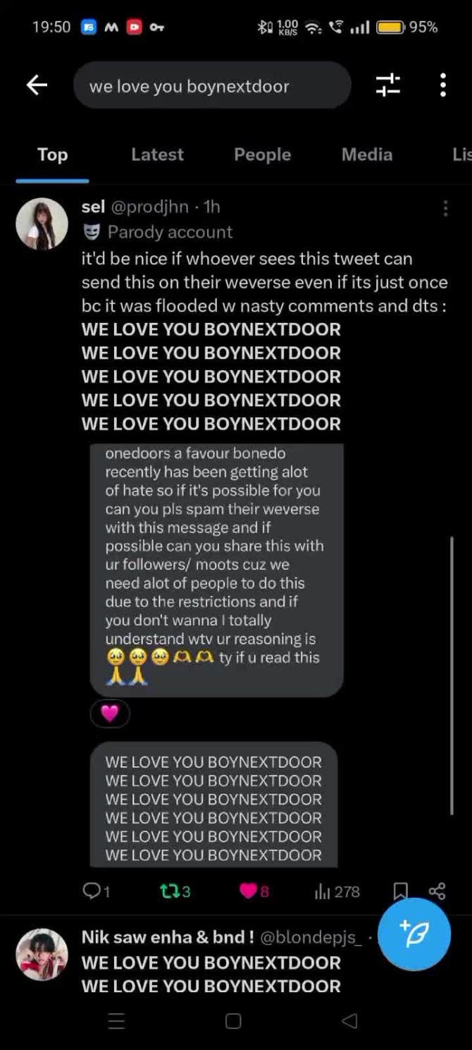 BOYNEXTDOOR Community Post - Boynextdoor, 저는 국제 팬으로 이 메시지를 한국어로 번역하는 사이트를 사용하고 있습니다. 실수가 있으면 ...