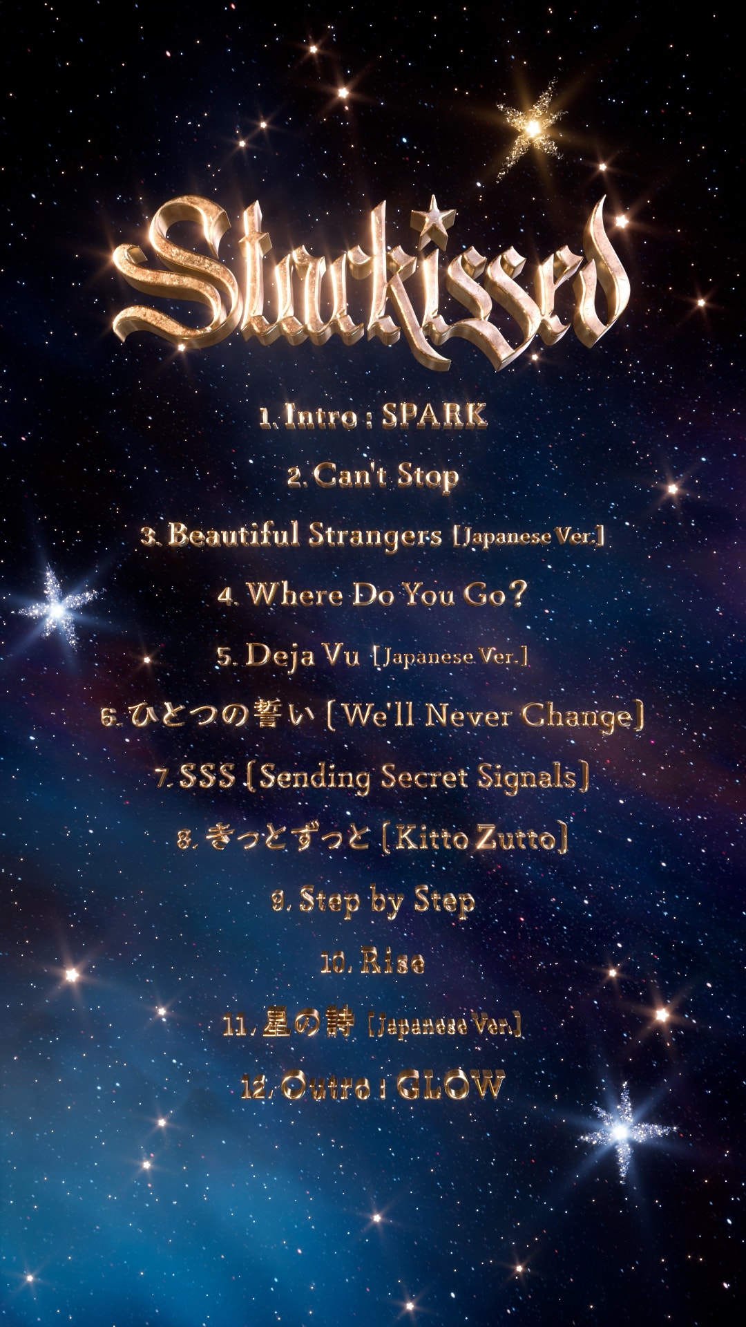 Weverse TOMORROW X TOGETHER Image - TXT (투모로우바이투게더) Starkissed - Tracklist