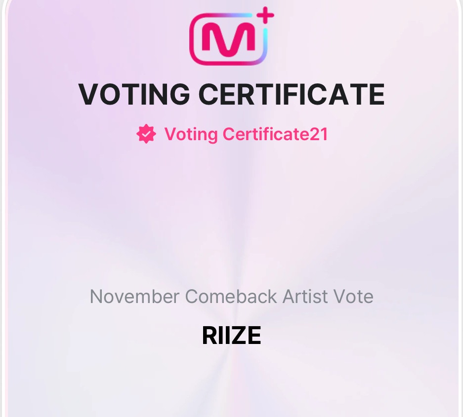 RIIZE Community Post - Everyone Vote for RIIZE for November Comeback