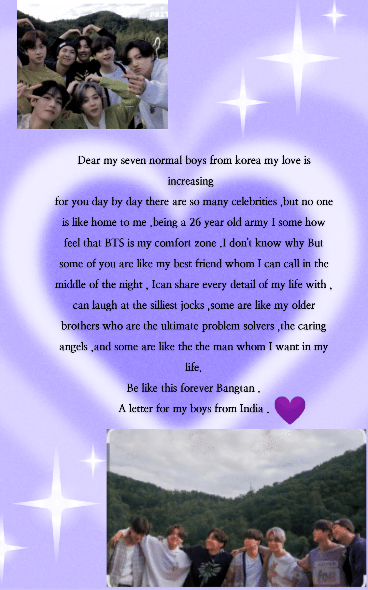 BTS Weverse Fan Letter