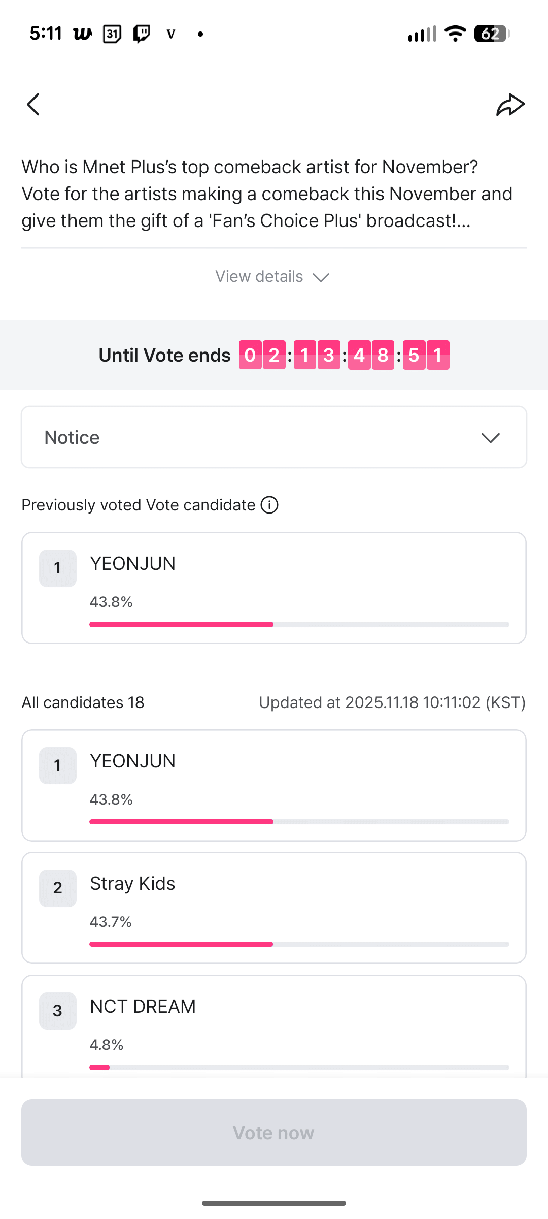 TOMORROW X TOGETHER Community Post - guys please try to vote yeonjun ...