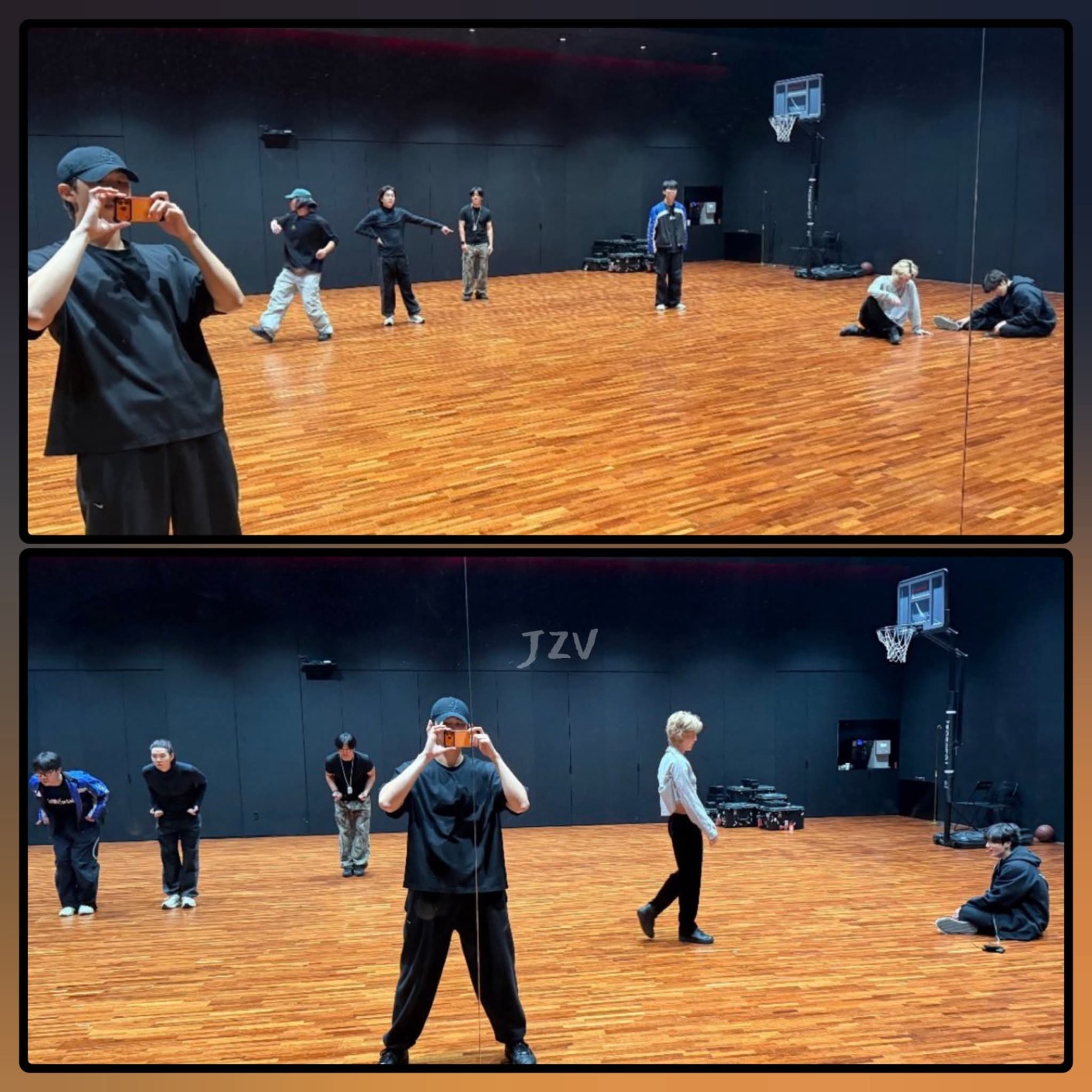 BTS Community Post - Namjoon with JK, Jimin & Yoongi in dance practice ...