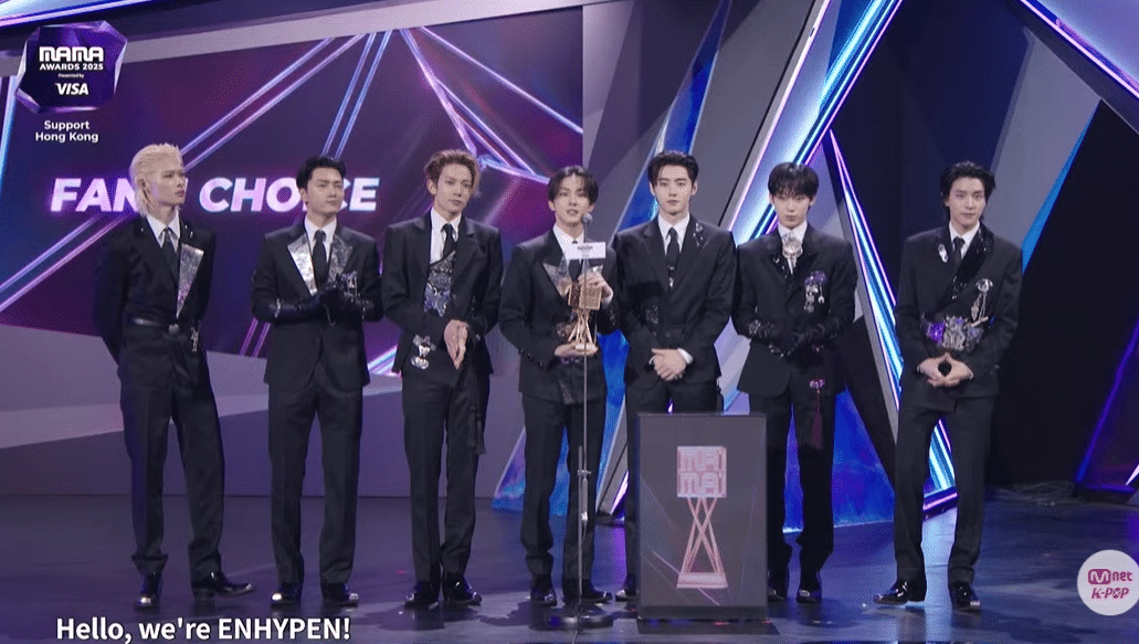 ENHYPEN Community Post - CONGRATS ENHA FOR WINNING FAN CHOICE AWARD!!🥹🖤