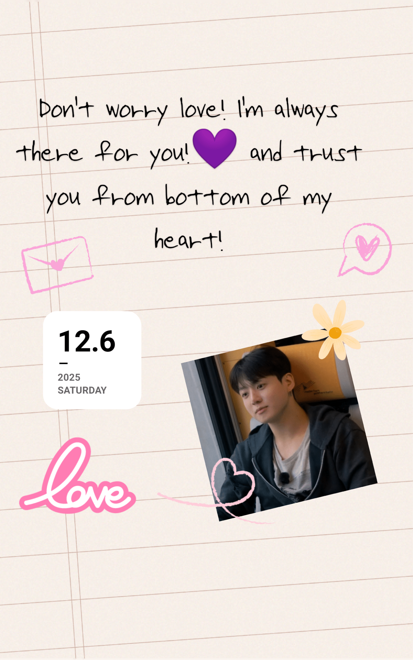BTS Weverse Fan Letter