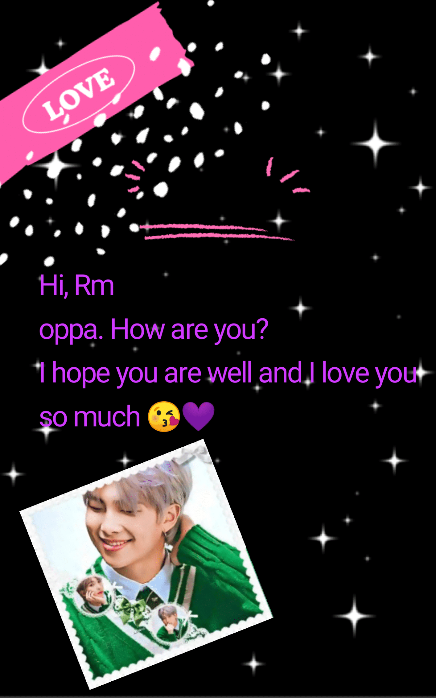 BTS Weverse Fan Letter