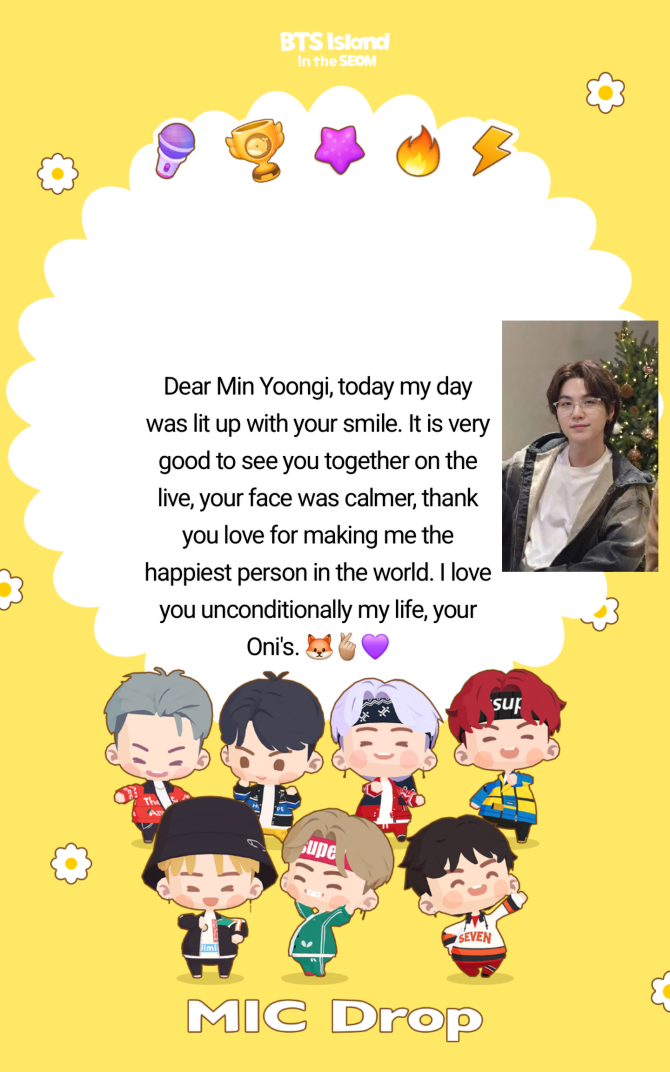 BTS Weverse Fan Letter