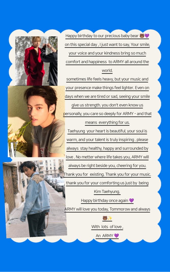 BTS Weverse Fan Letter