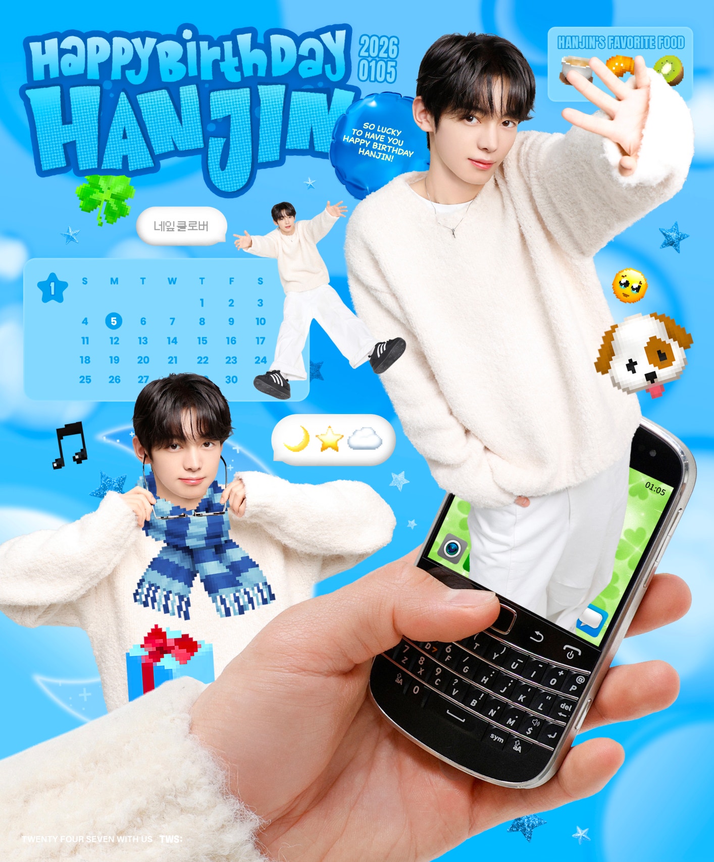 TWS Community Post - 🐰: HANJIN's Birthday staaart!🎂 🐰: 42, when are you ...