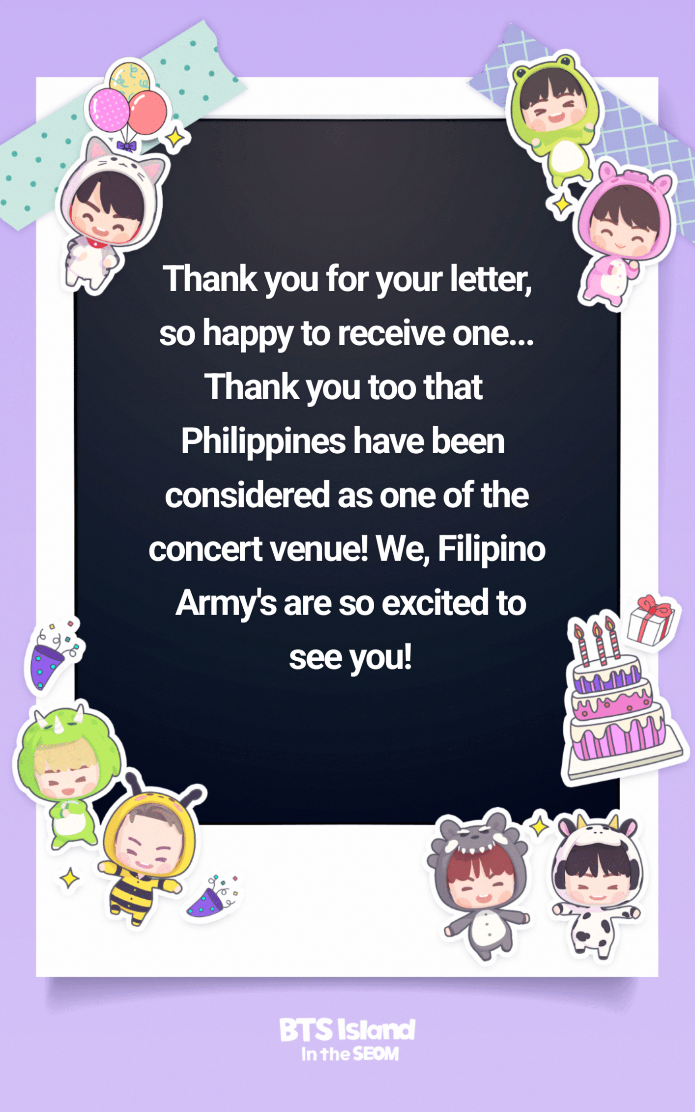 BTS Weverse Fan Letter