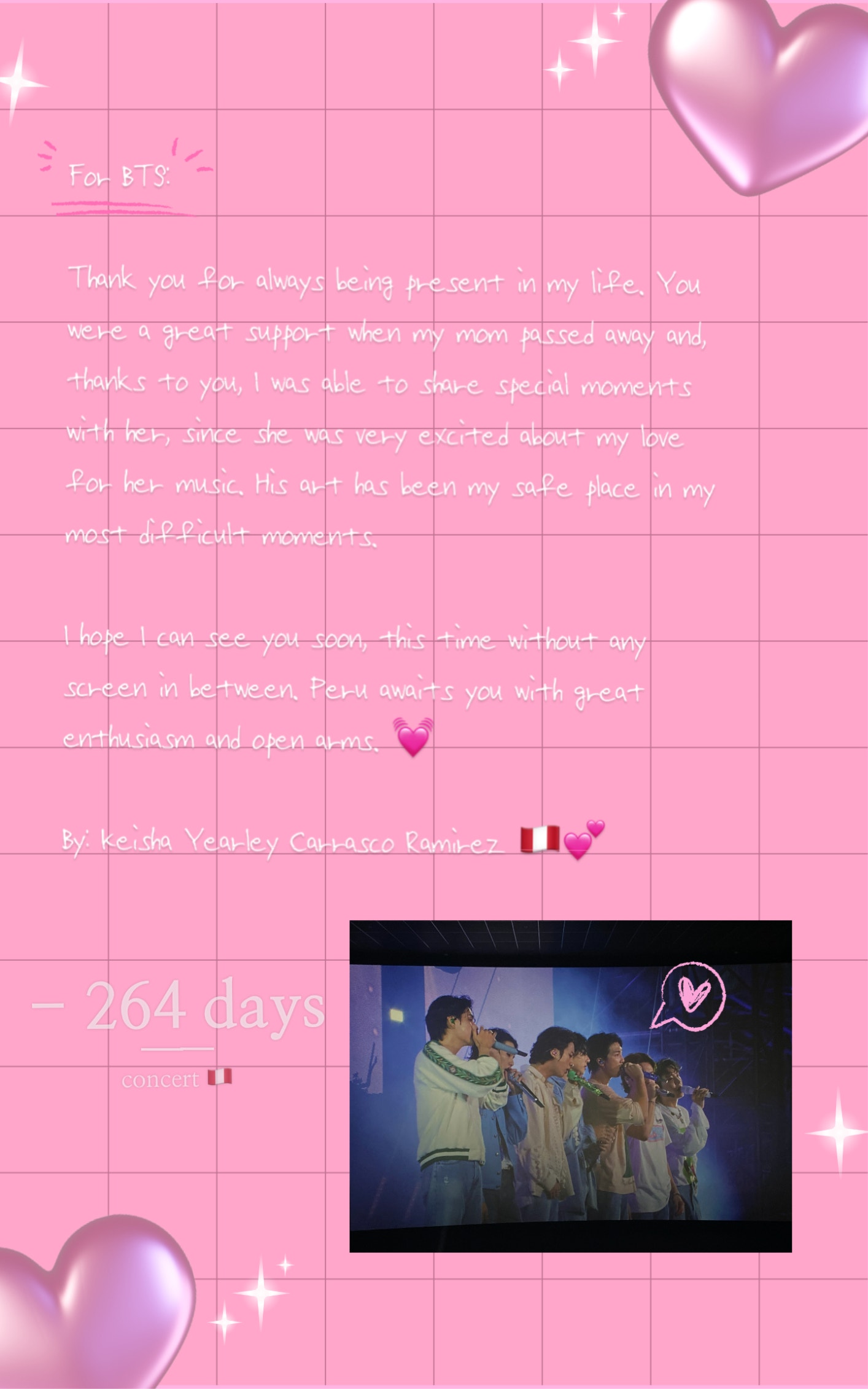 BTS Weverse Fan Letter