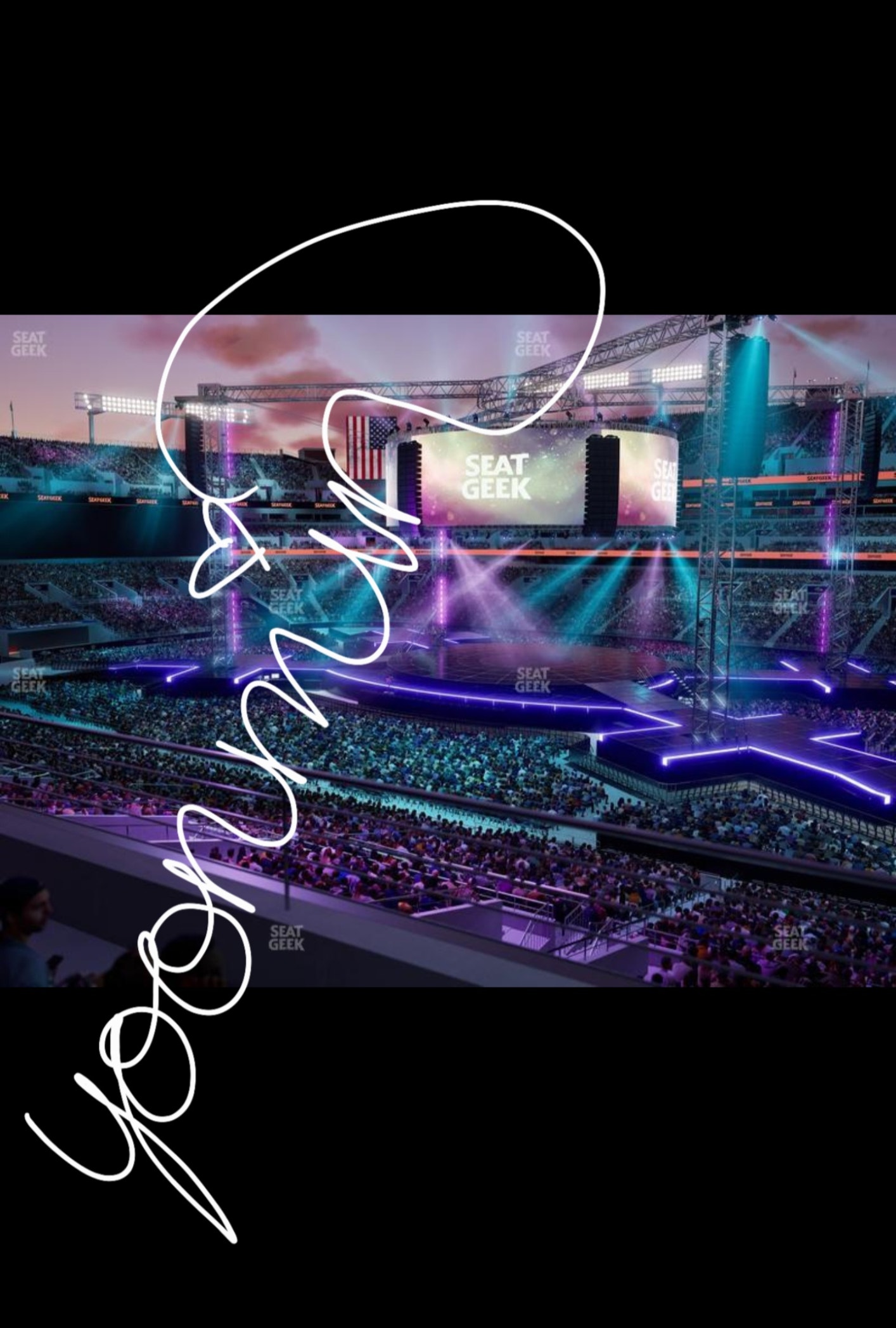 BTS Community Post - ARMY...... this is gonna be the view from my seats ...
