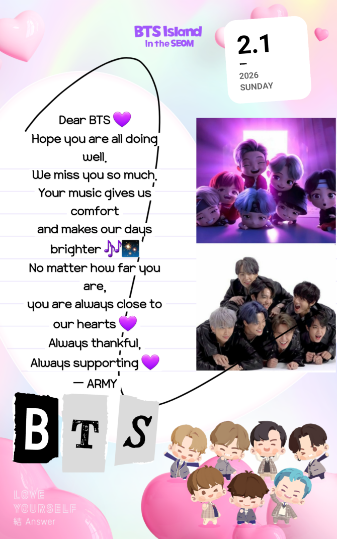 BTS Weverse Fan Letter